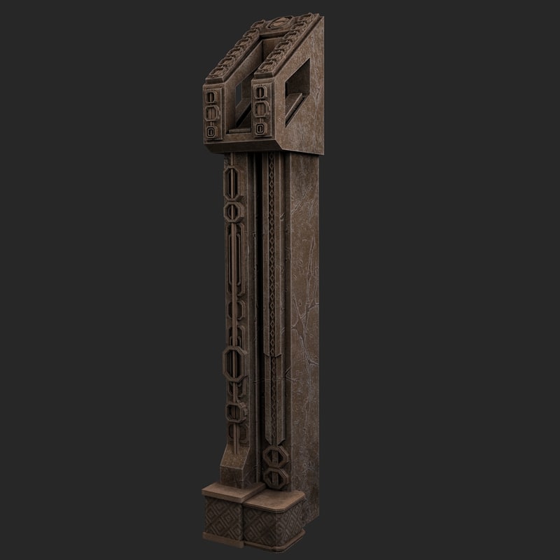 Fantasy column 3D - TurboSquid 1260863