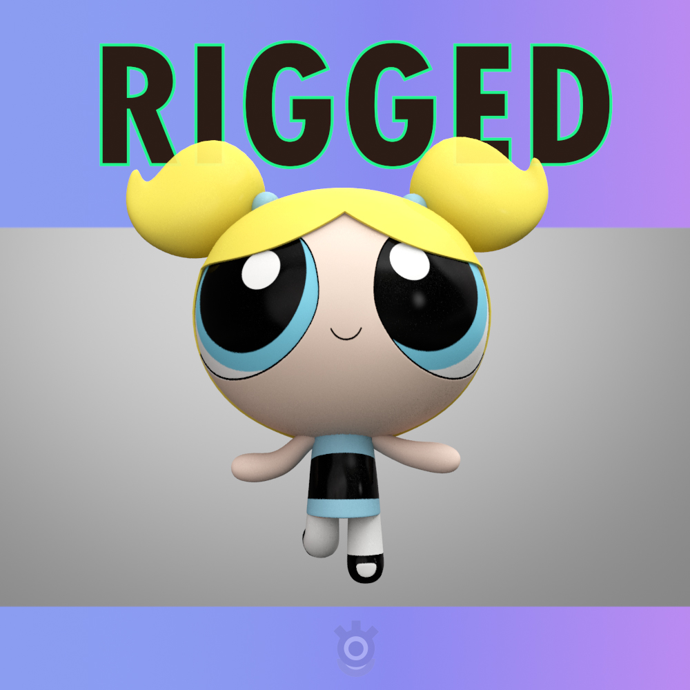 Bubbles character 3D model - TurboSquid 1260867