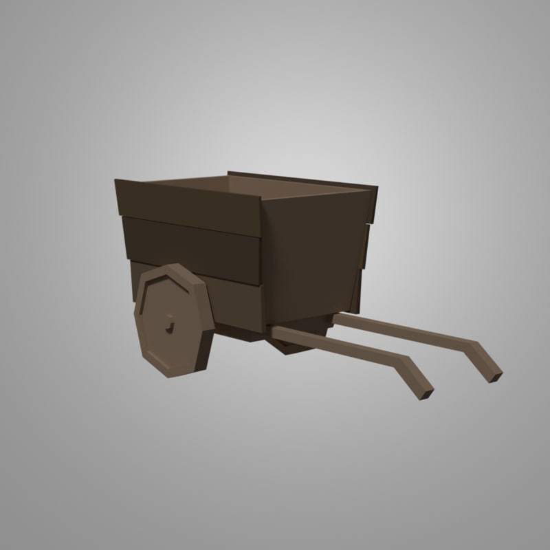 3D model old haystack cart - TurboSquid 1260940
