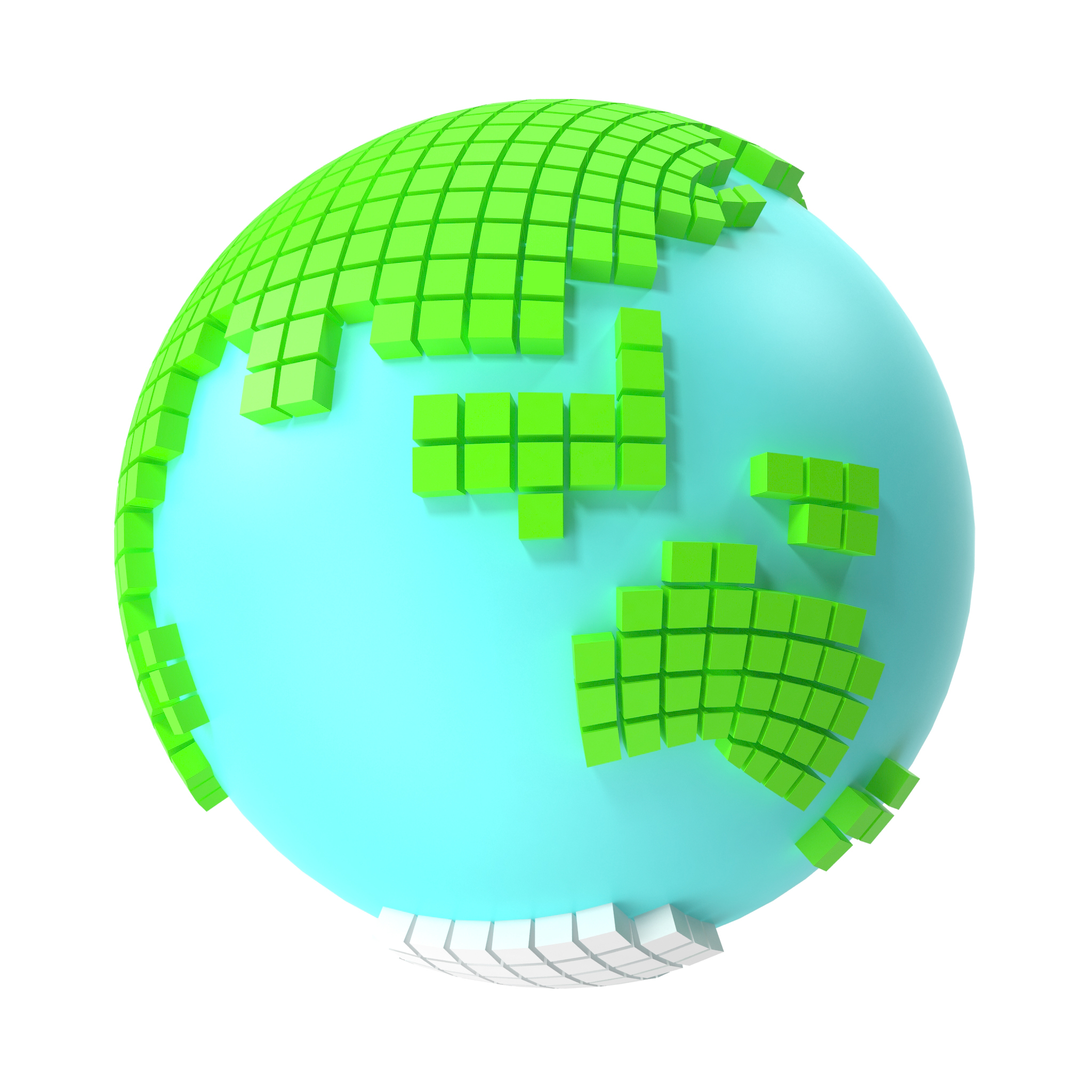 World globe large cubes 3D model - TurboSquid 1260952