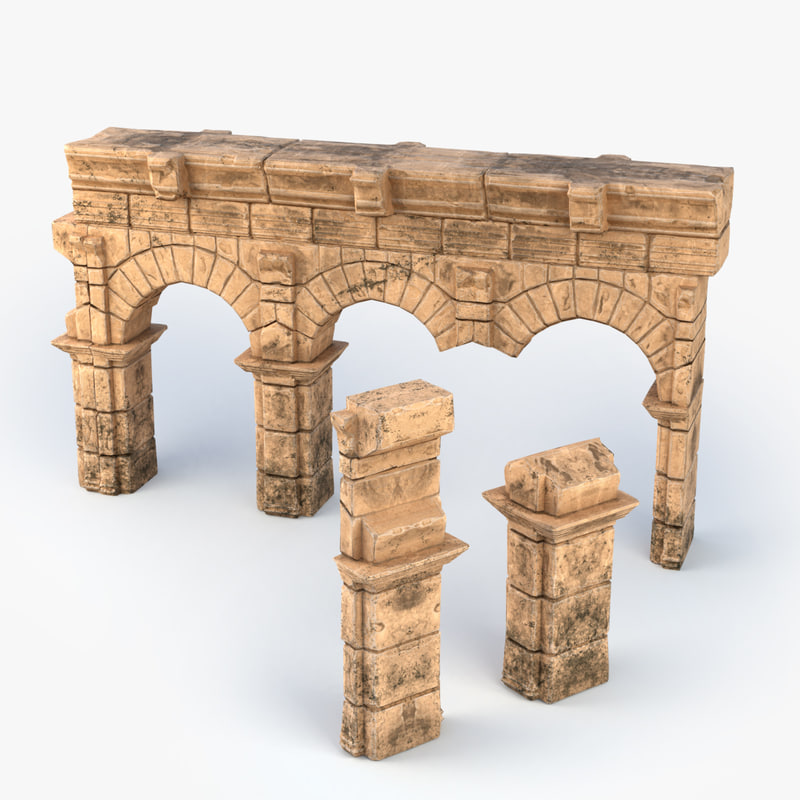 3D ancient roman wall - TurboSquid 1260959
