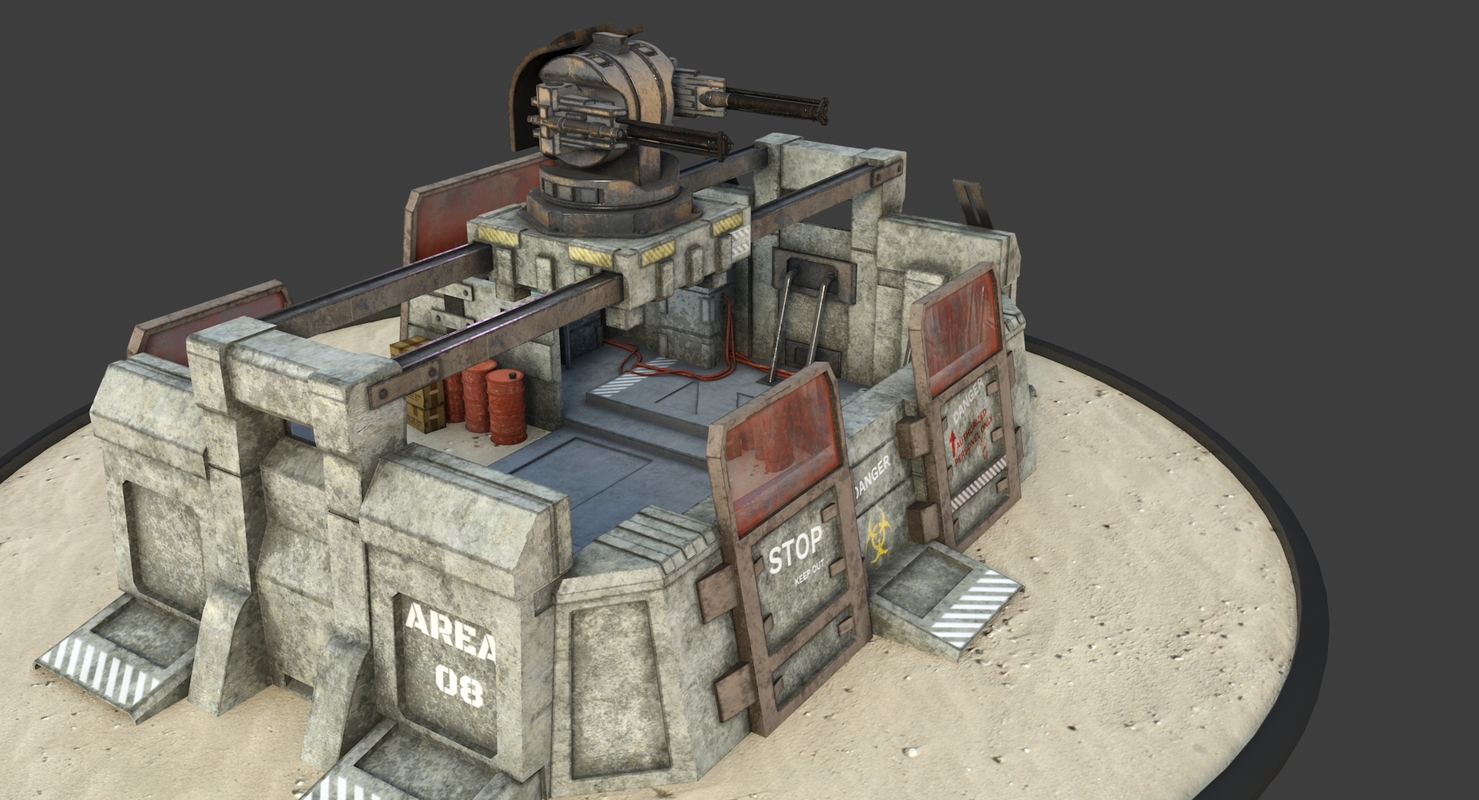 Bunker Sci-fi Modelo 3D - TurboSquid 1260990