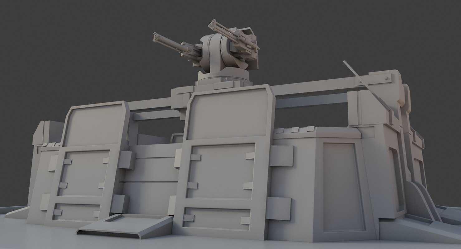 Futuristic bunker 3D - TurboSquid 1260990