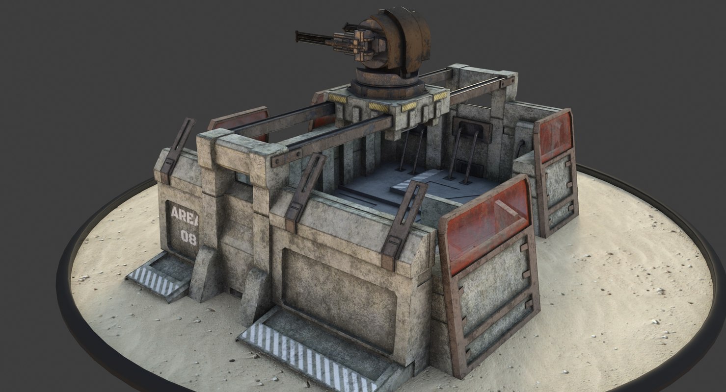 Futuristic bunker 3D - TurboSquid 1260990
