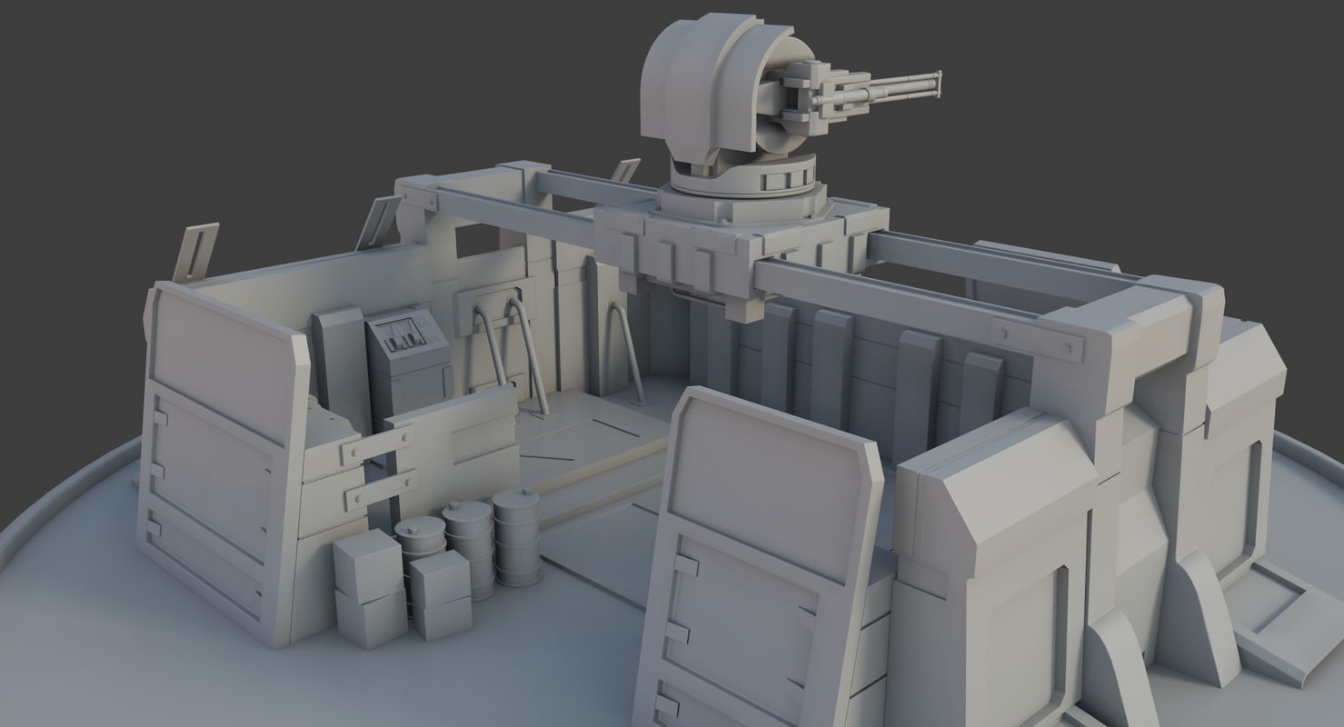 Futuristic bunker 3D - TurboSquid 1260990