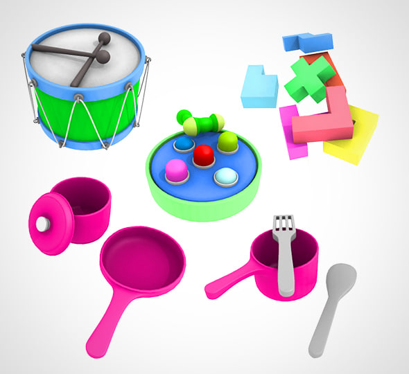 3D kids toy set 002 - TurboSquid 1261012
