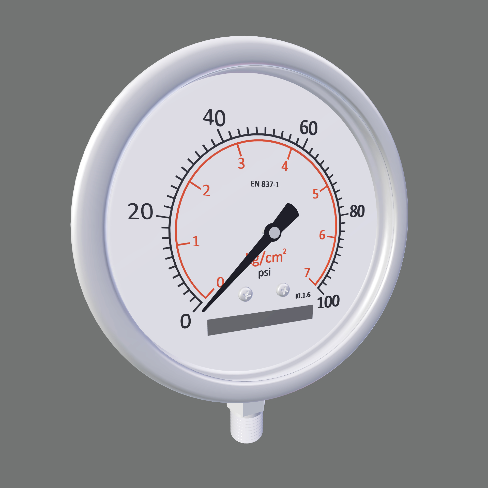Pressure gauge 3D model - TurboSquid 1261134