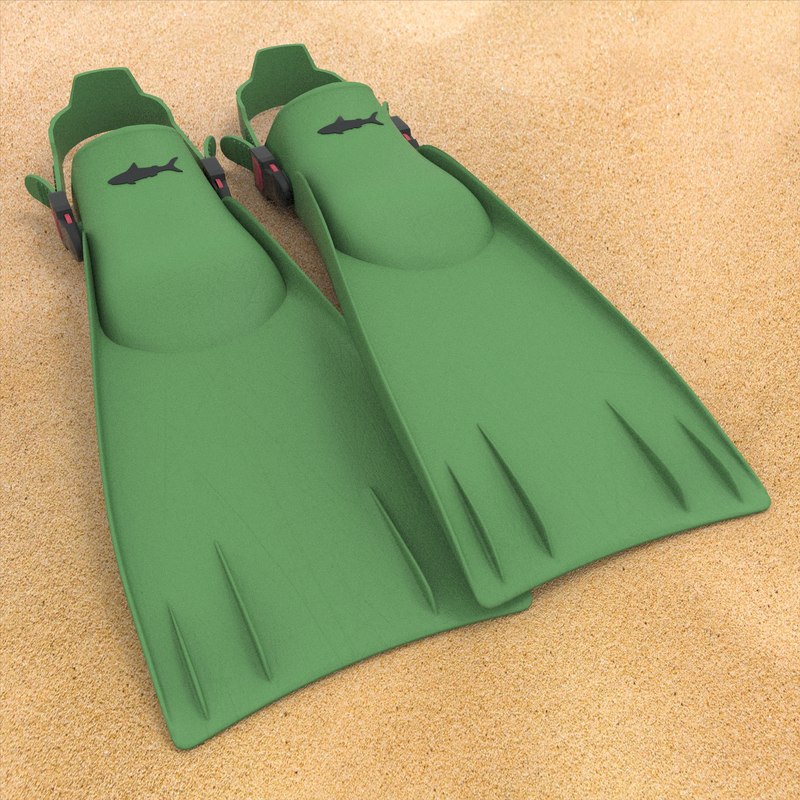 3D flippers - TurboSquid 1261175