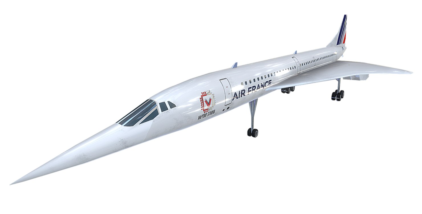 3D aerospatiale concorde model - TurboSquid 1261191