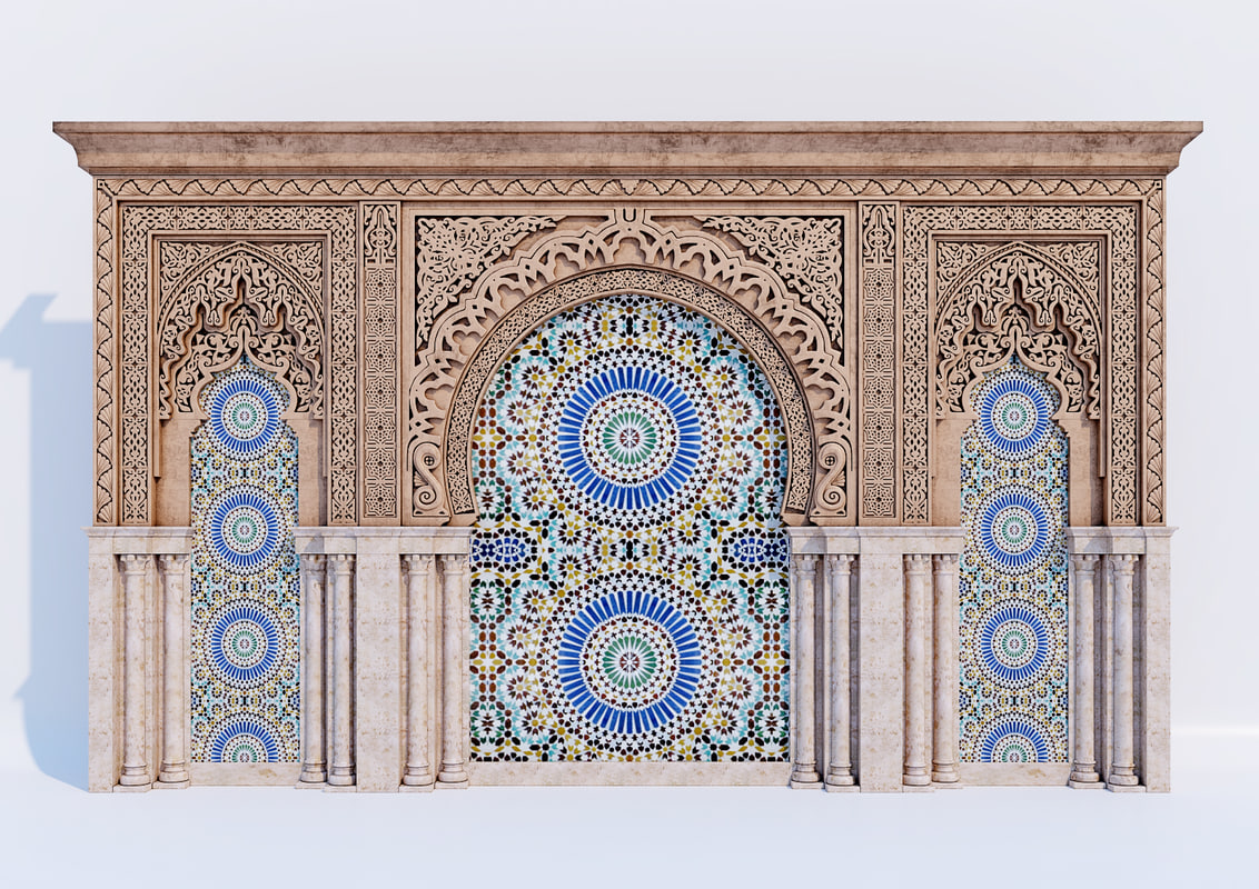Ornamental islamic arches 3D model - TurboSquid 1261193