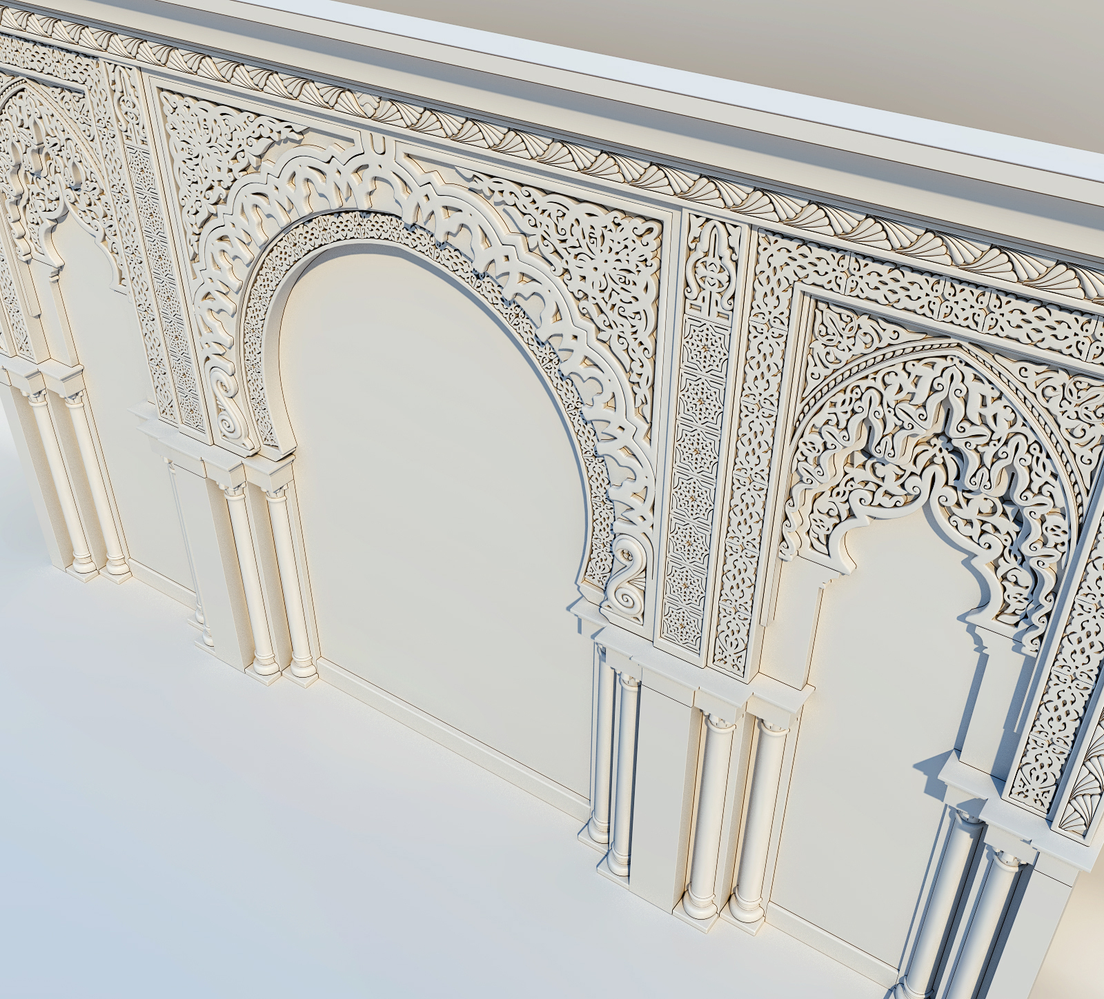 Ornamental islamic arches 3D model - TurboSquid 1261193
