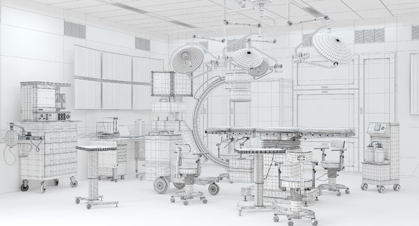 3D surgery room - TurboSquid 1261199