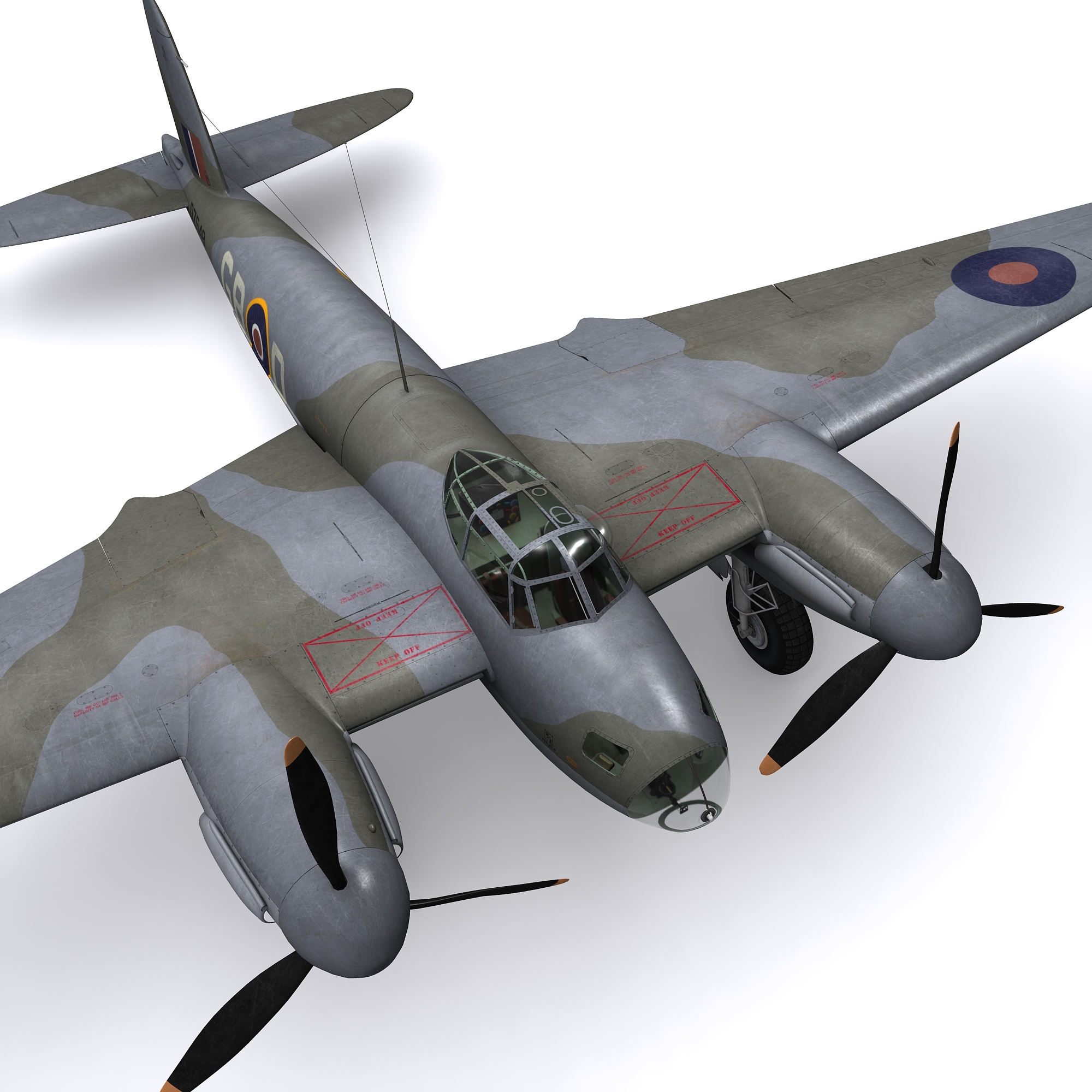 Dh mosquito b mk iv 3D - TurboSquid 1261322