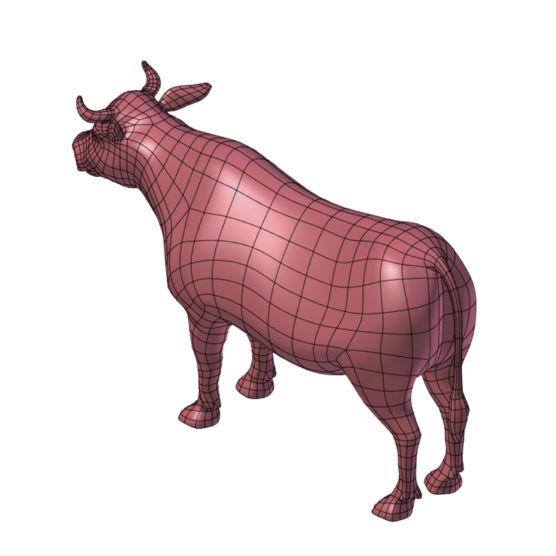 Cow blender 3D model - TurboSquid 1261669