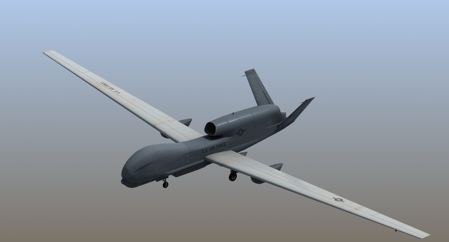 Rq-4b global hawk uav drone 3D model - TurboSquid 1261685