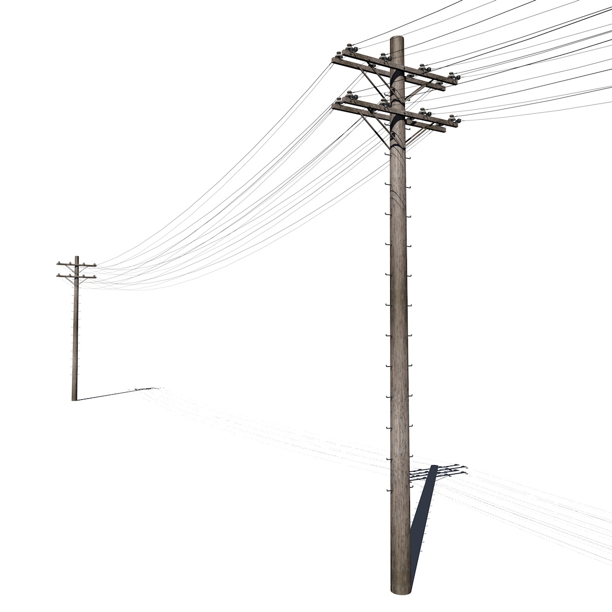 Telephone pole 3D model - TurboSquid 1261854