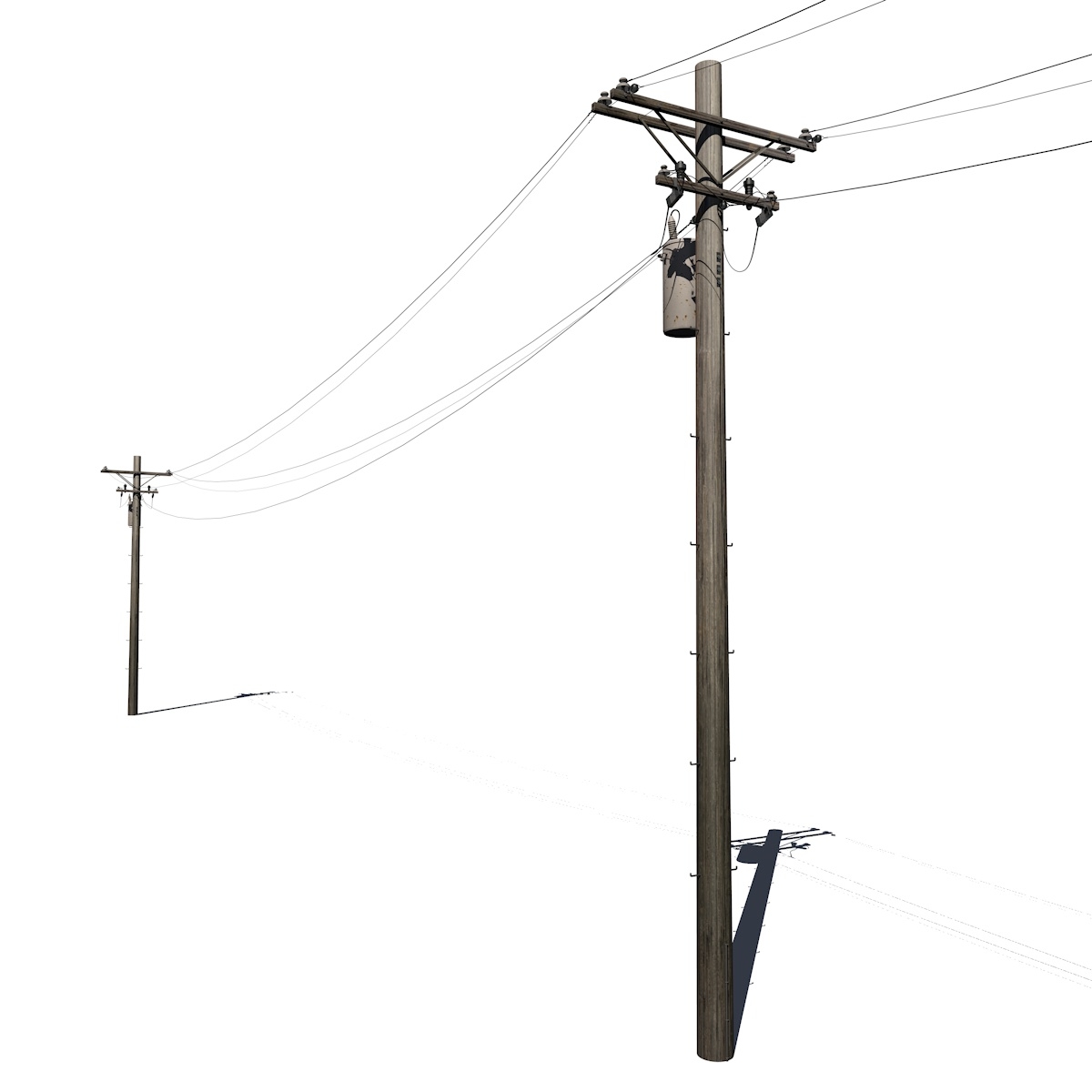 Telephone pole 3D model - TurboSquid 1261854