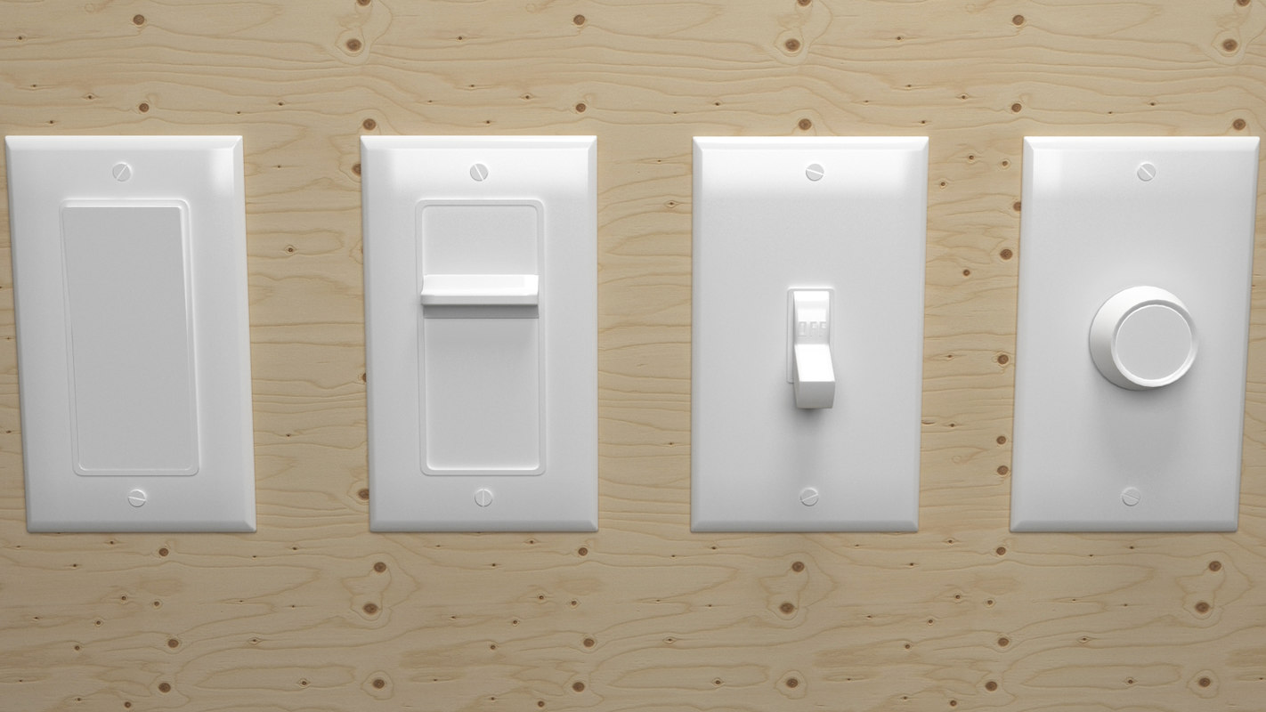 3D electrical light switch model - TurboSquid 1261864