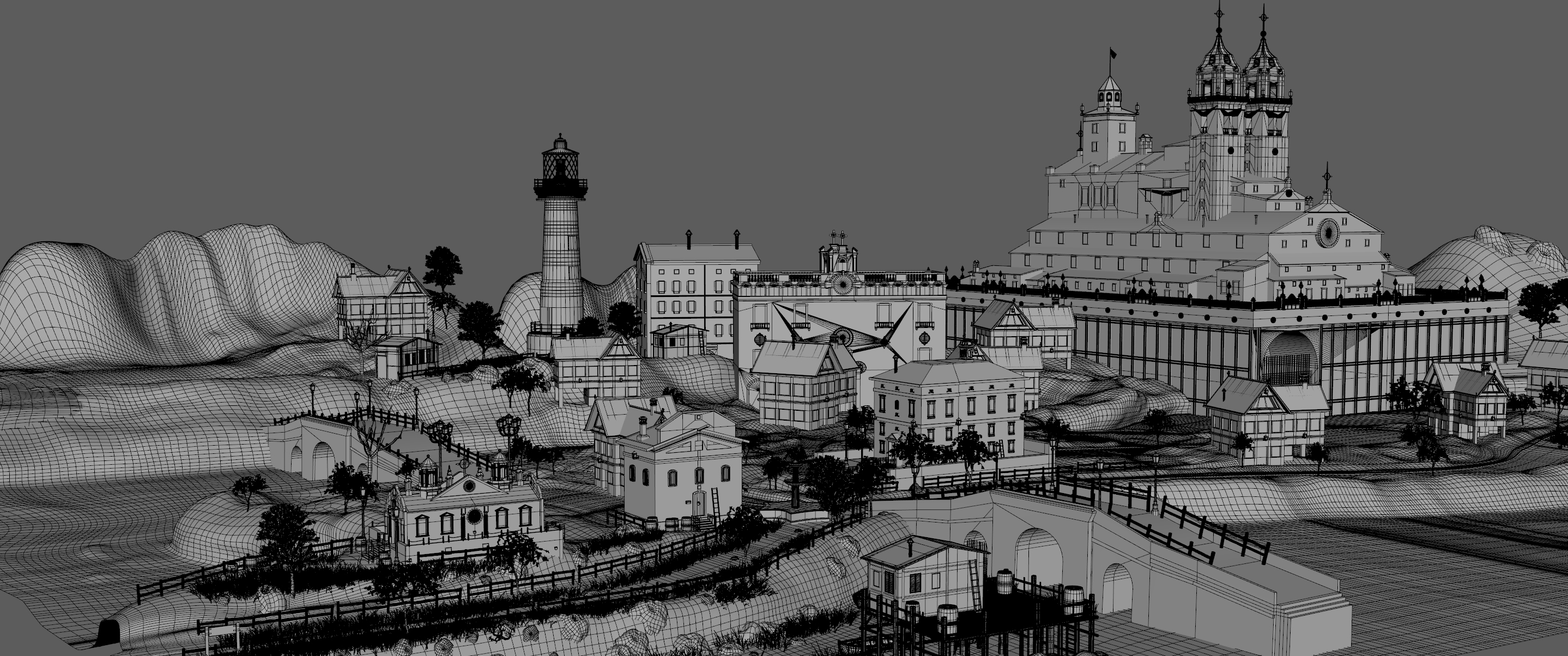 3D buildings street model - TurboSquid 1261877