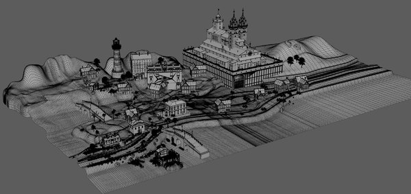 3D buildings street model - TurboSquid 1261877