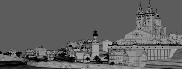 3D buildings street model - TurboSquid 1261877