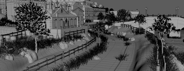 3D buildings street model - TurboSquid 1261877