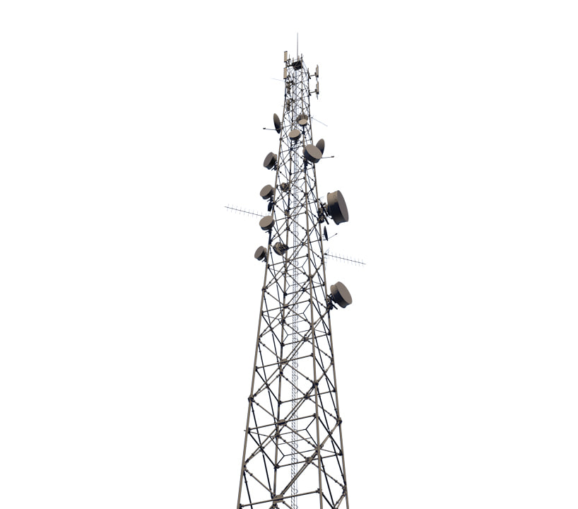 Telecommunication tower telecom 3D - TurboSquid 1261965