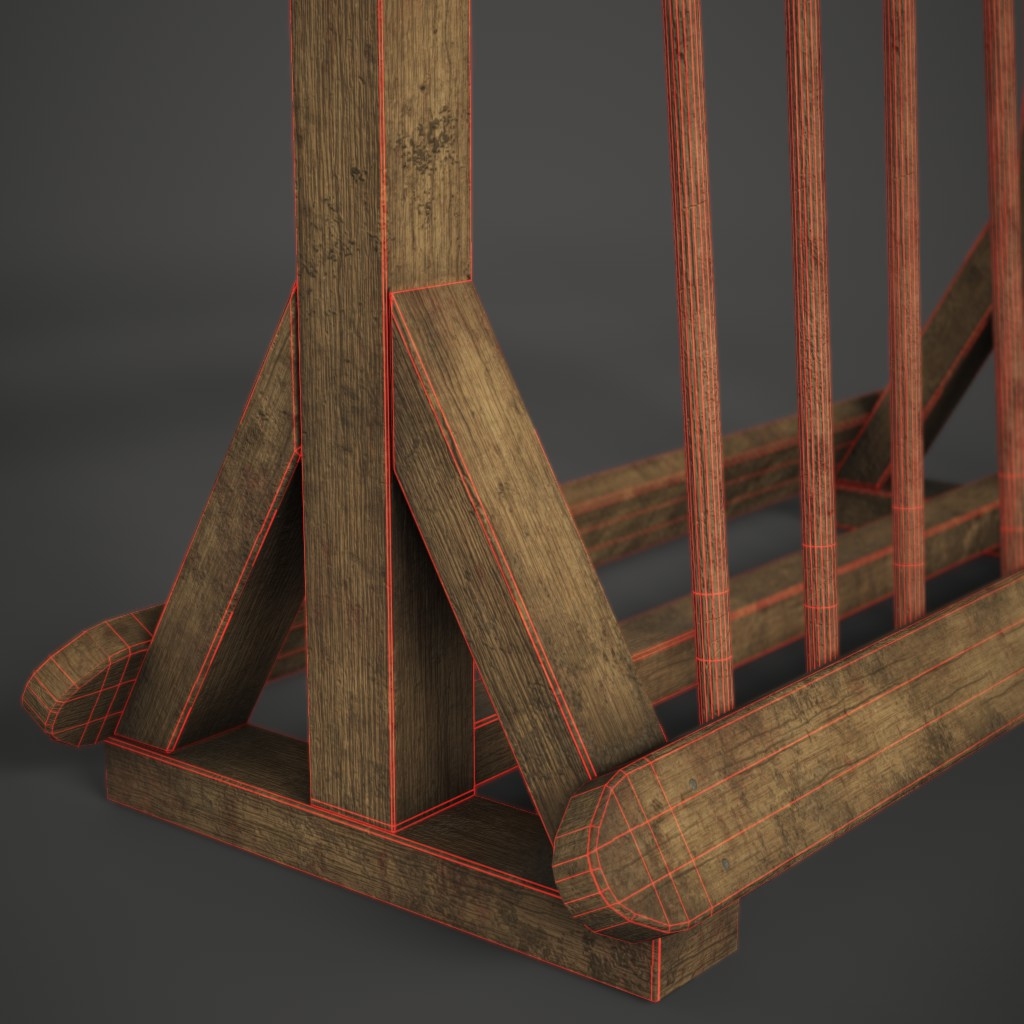 3D model spear weapon rack - TurboSquid 1262017