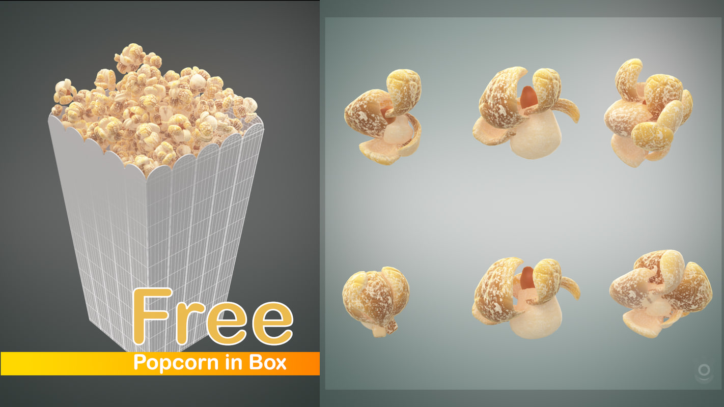 3D model popcorn corn pop - TurboSquid 1262147