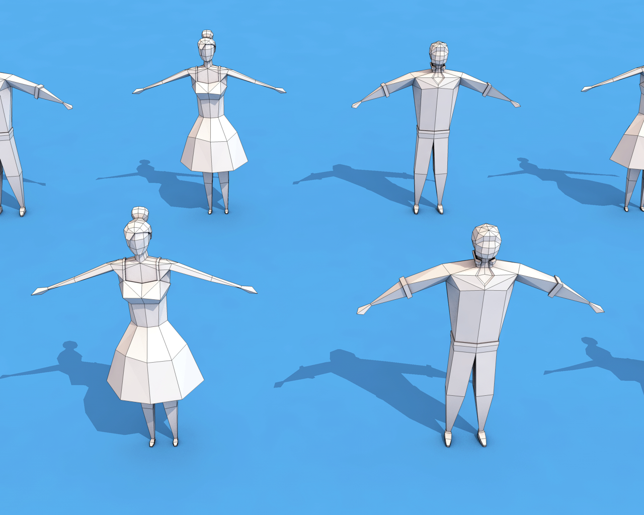 3D characters rigging model - TurboSquid 1262484