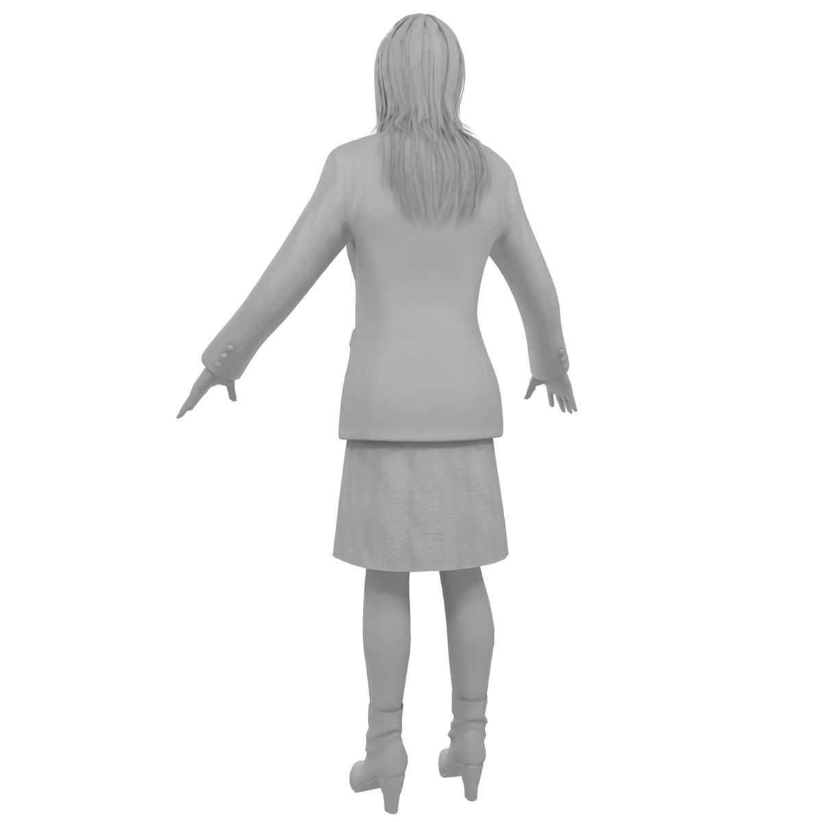 Business woman body 3D model - TurboSquid 1262584