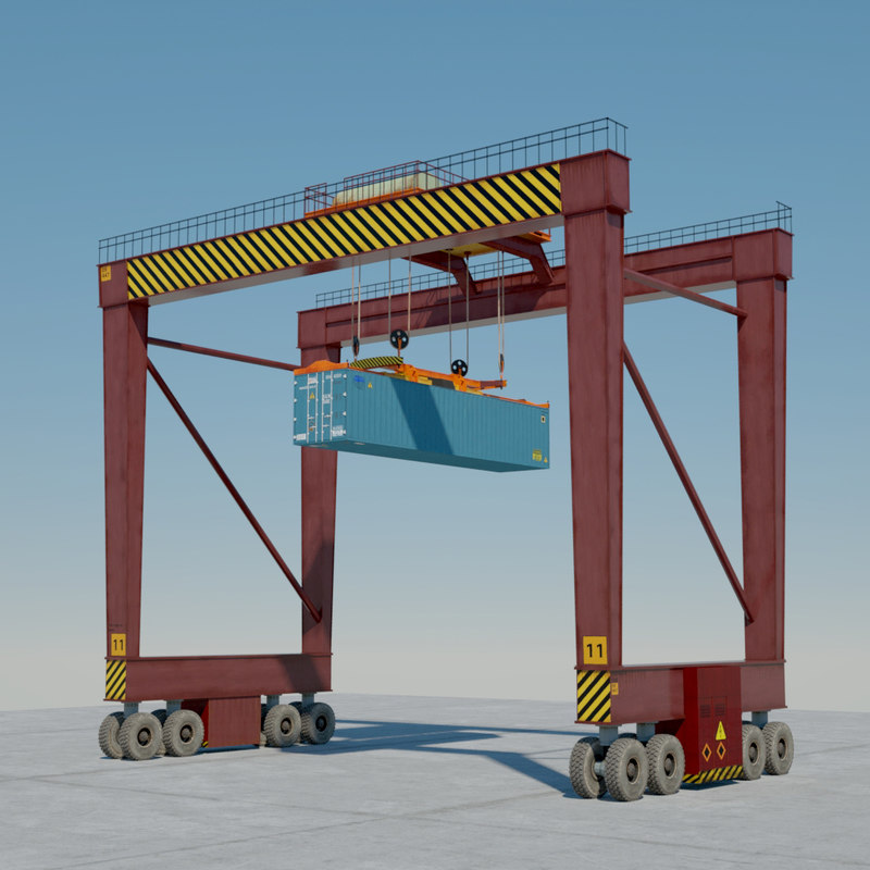 3D crane container - TurboSquid 1262591