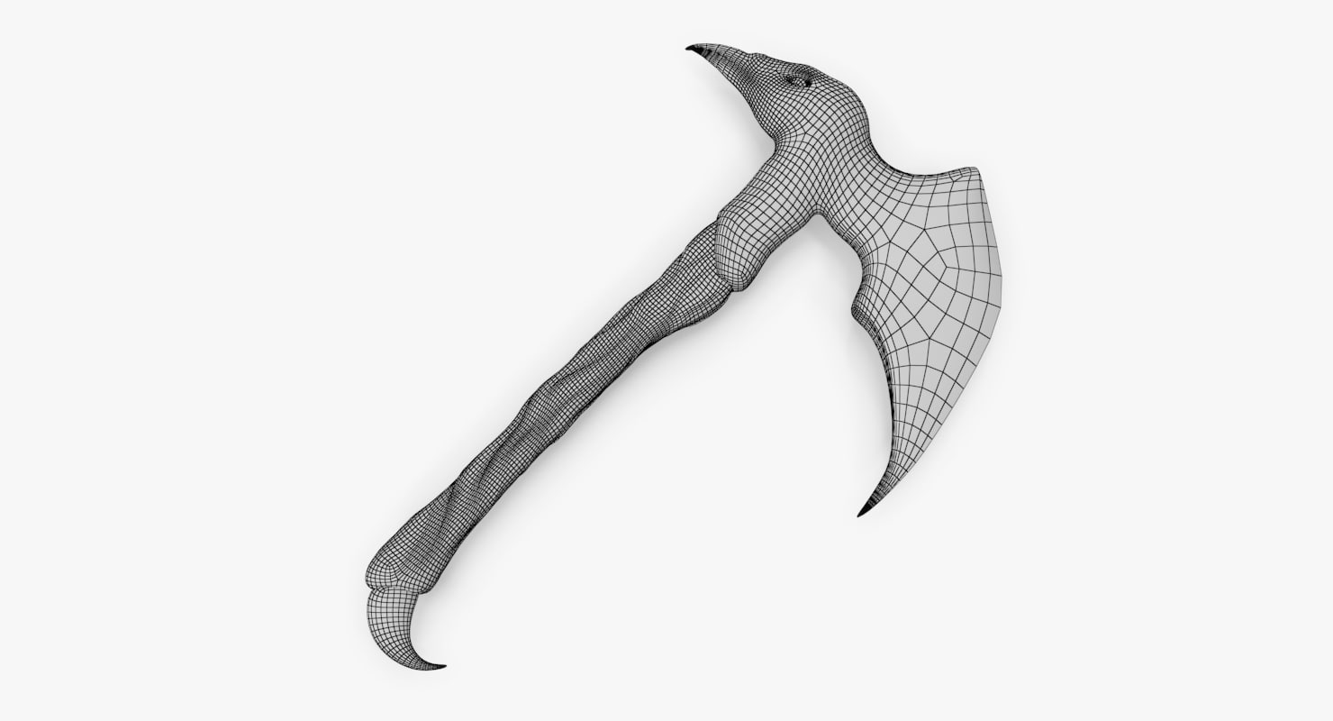 3D model medieval crow axe - TurboSquid 1262727