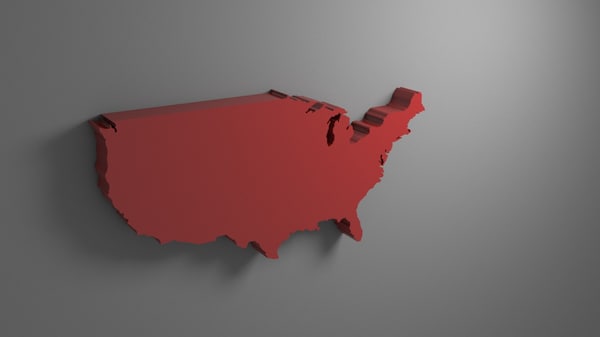 United States Map 3D Models for Download | TurboSquid