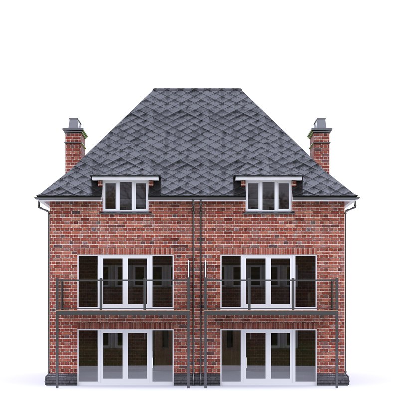 English brick house model - TurboSquid 1262970