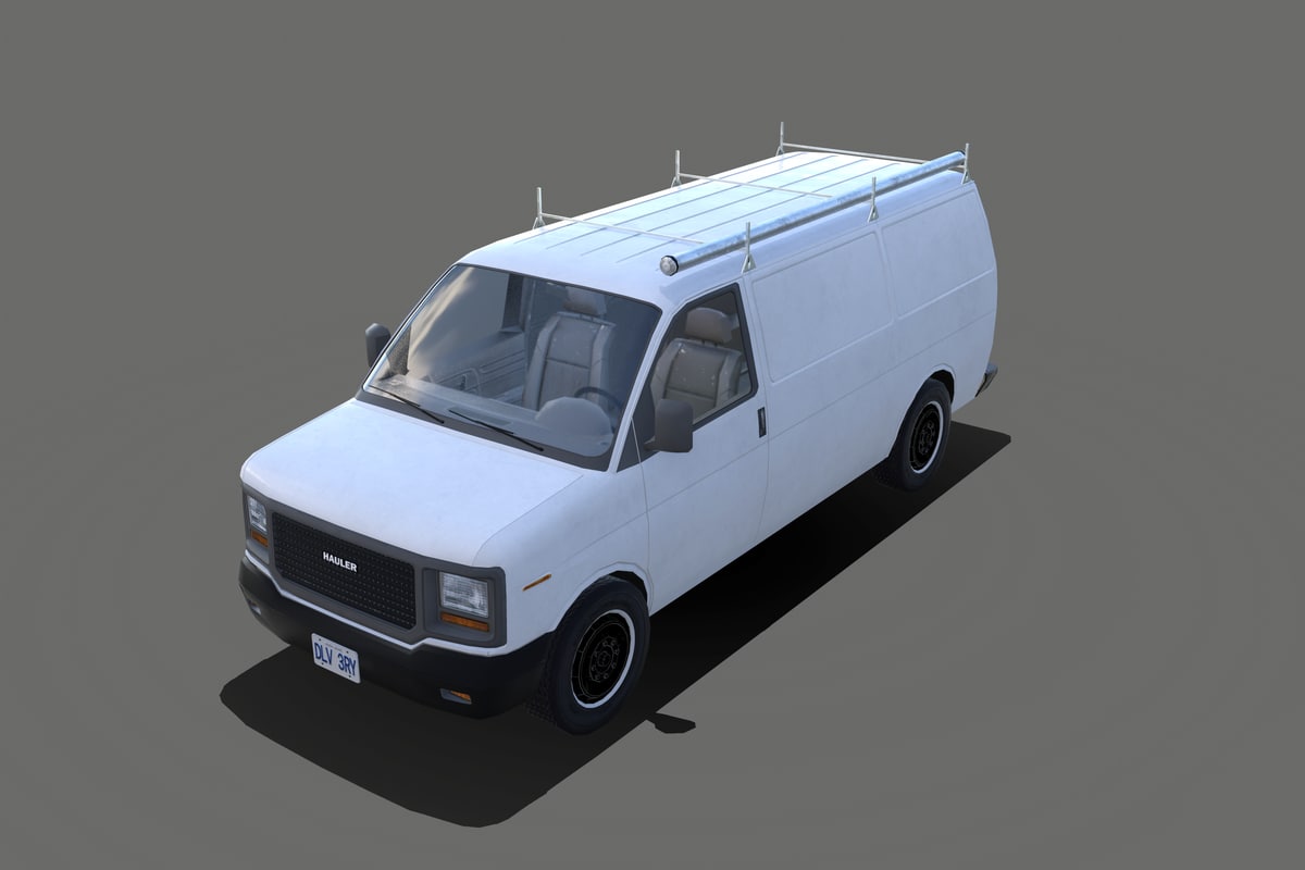 Modern delivery van 3D model - TurboSquid 1263214