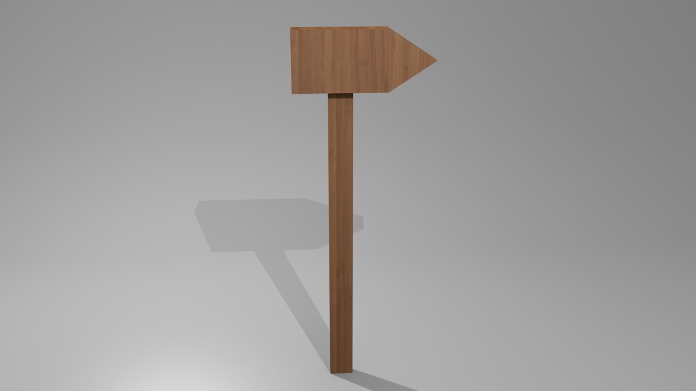 Free wooden sign 3D model - TurboSquid 1263514