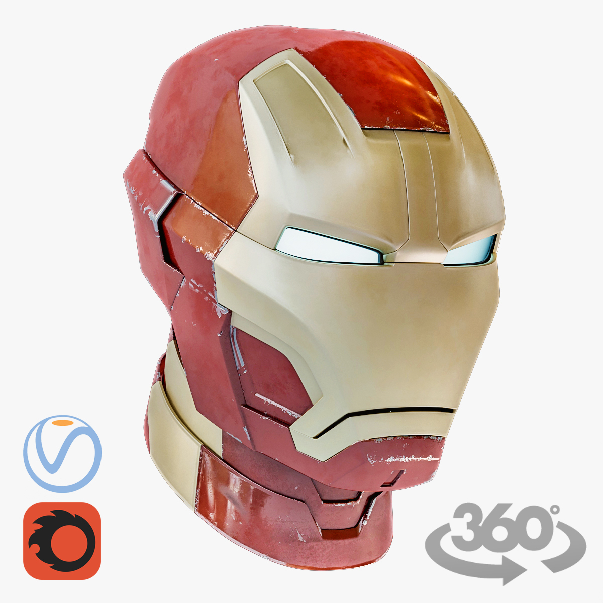 Kask Iron Man znak 42 Model 3D - TurboSquid 1263515