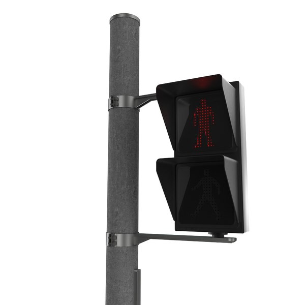 3d model traffic light