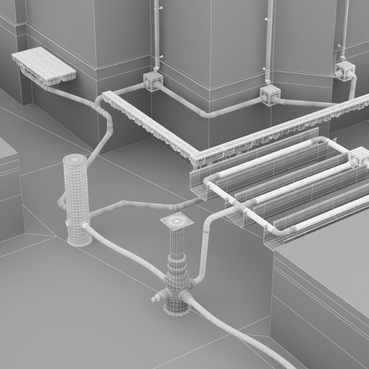 Drainage drain 3D model - TurboSquid 1263582