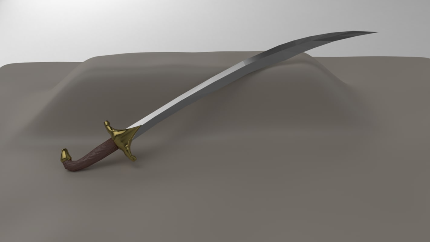 Scimitar rpg medieval 3D model - TurboSquid 1263840