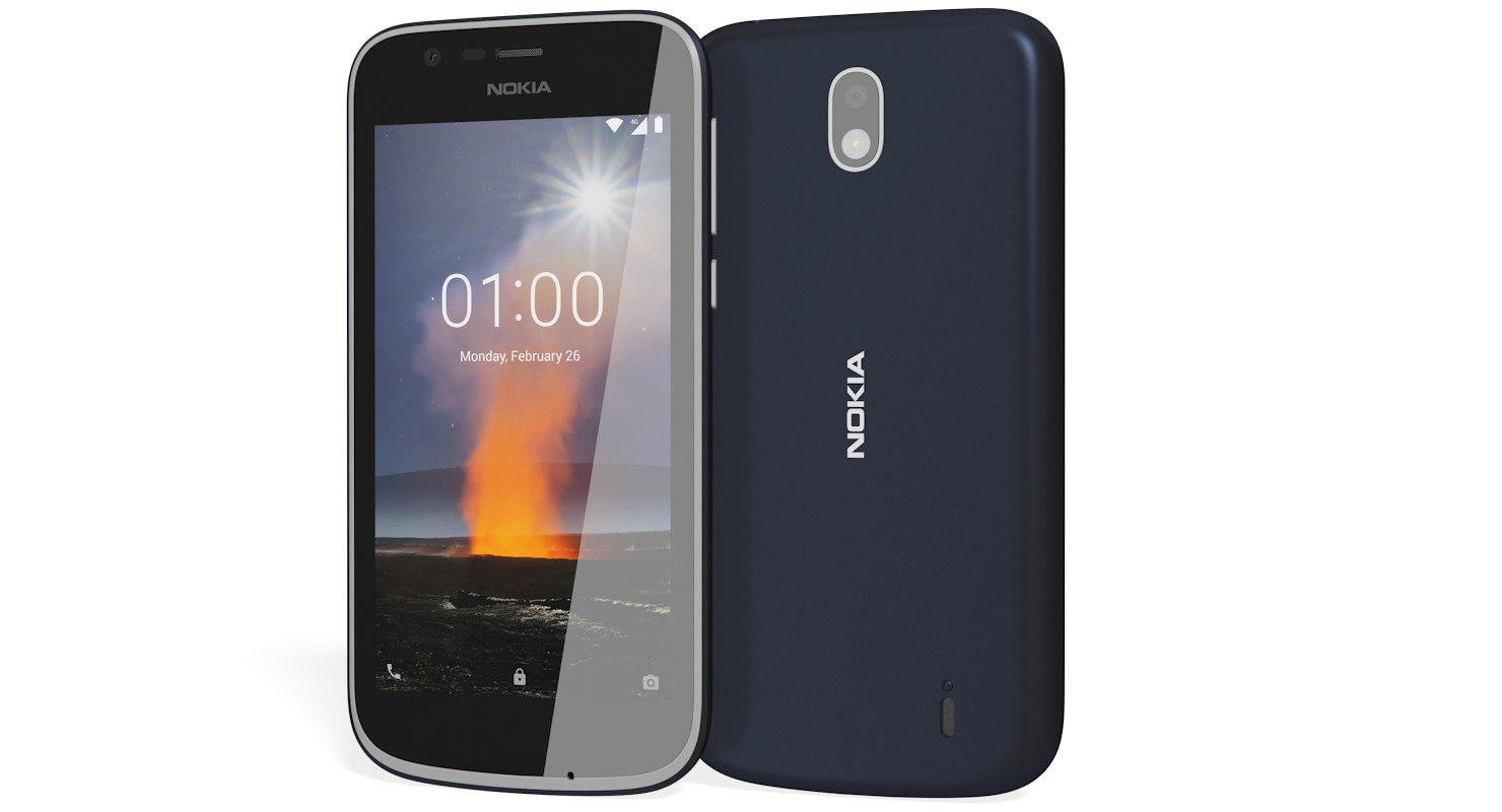 Realistic nokia 1 dark blue 3D - TurboSquid 1264307
