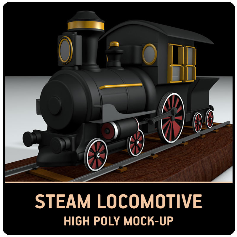 3D modell steam train mock-up - TurboSquid 1264455