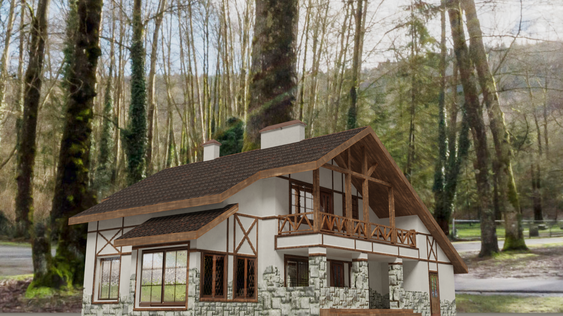Free alpine chalet 3D model - TurboSquid 1264484