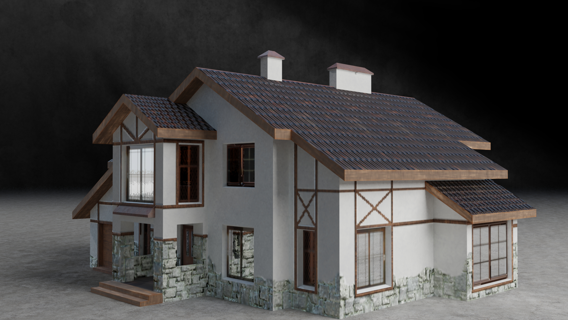 Free alpine chalet 3D model - TurboSquid 1264484