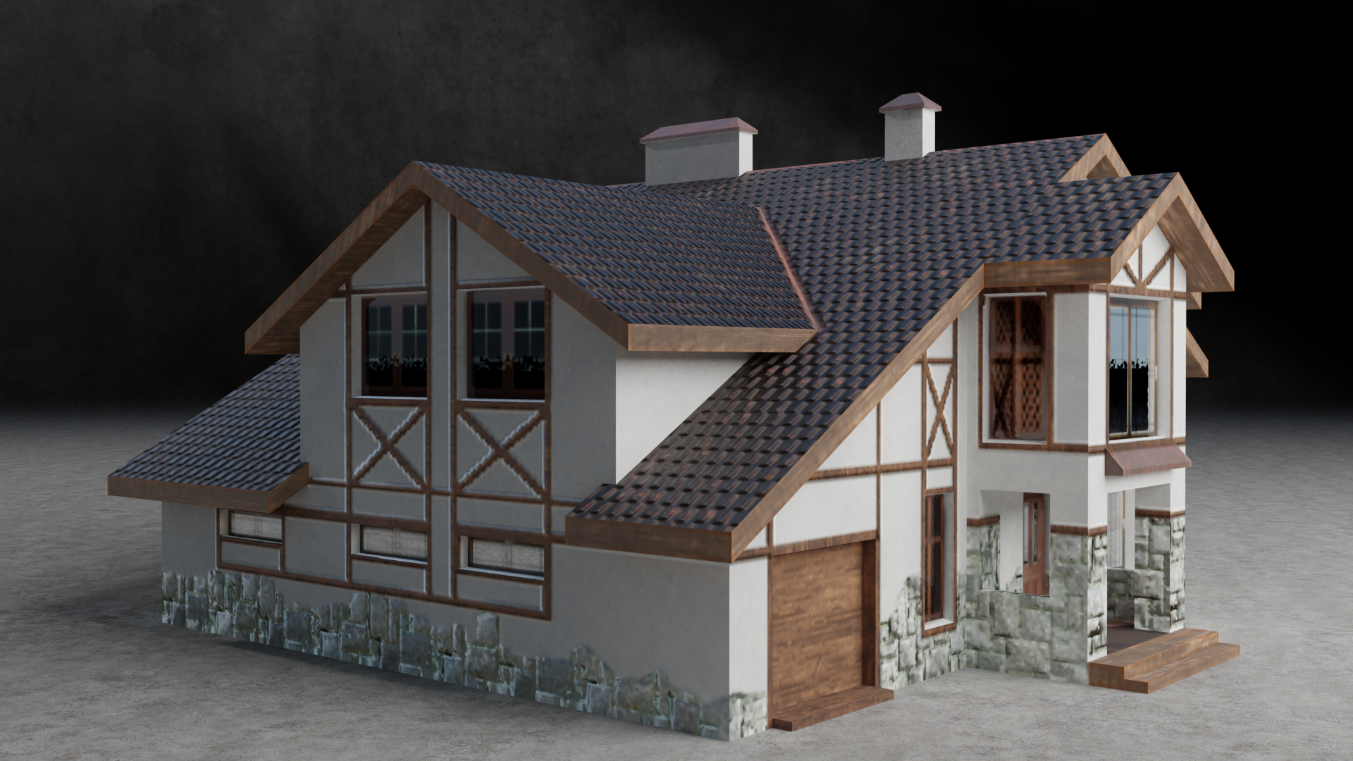 Free alpine chalet 3D model - TurboSquid 1264484