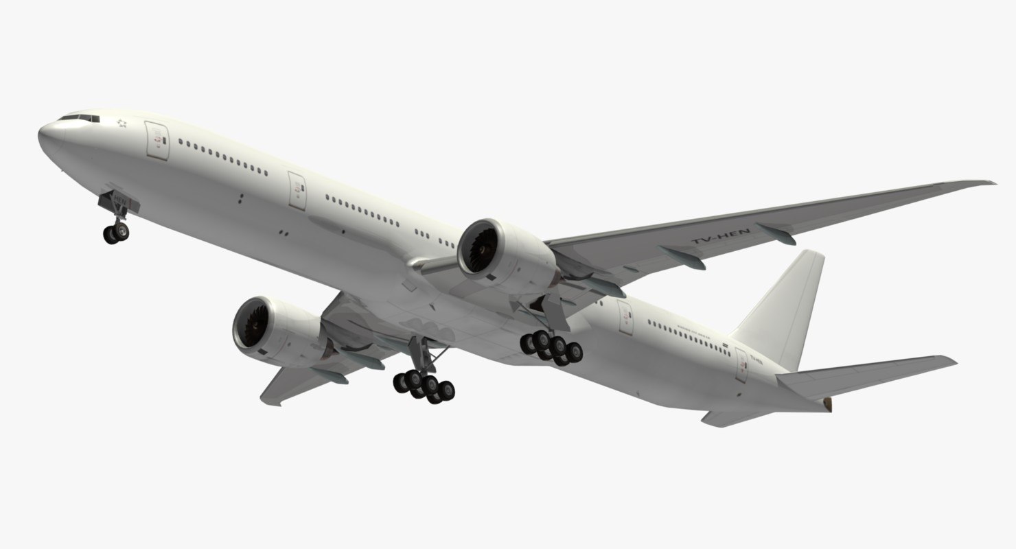 3D boeing 777 white livery - TurboSquid 1264548