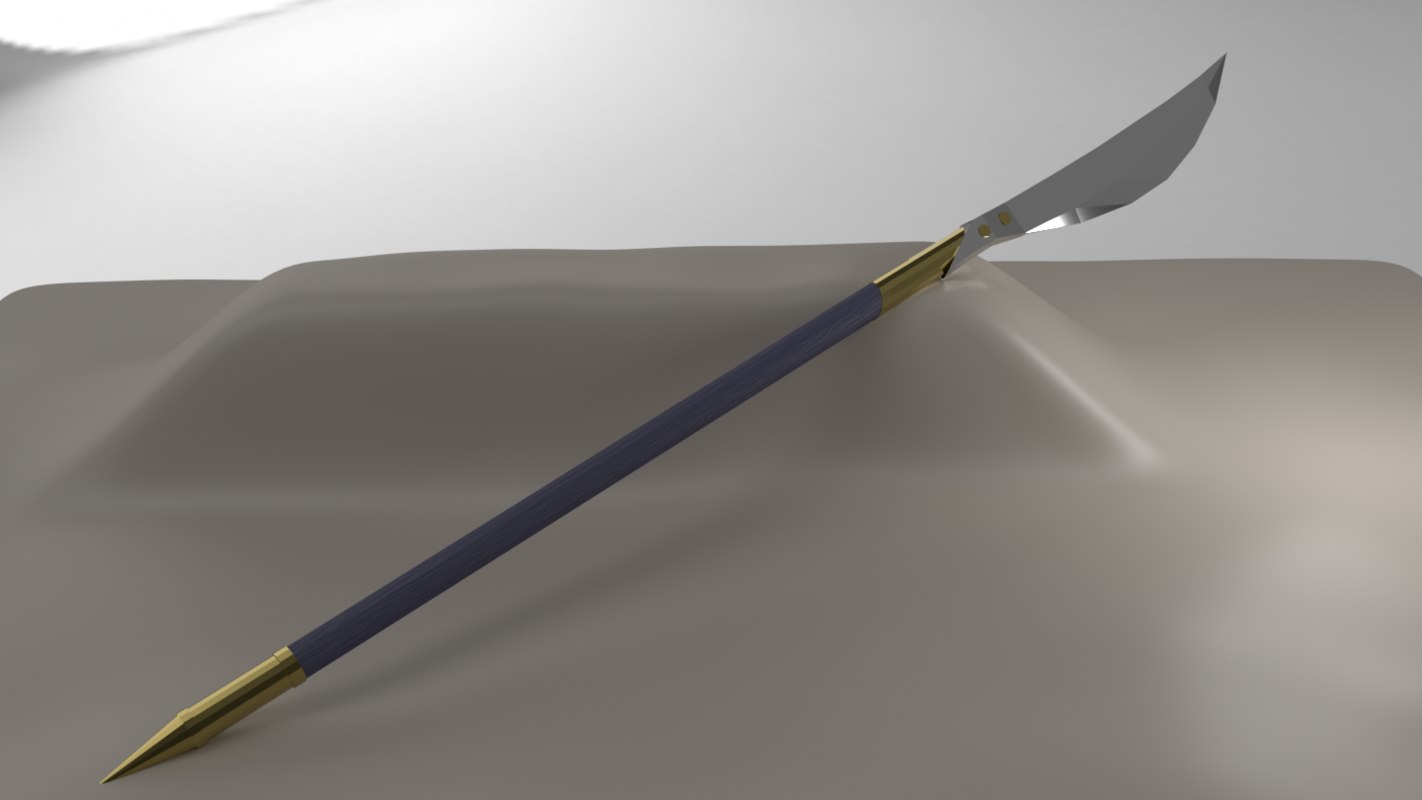 Glaive weapon rpg model - TurboSquid 1264561