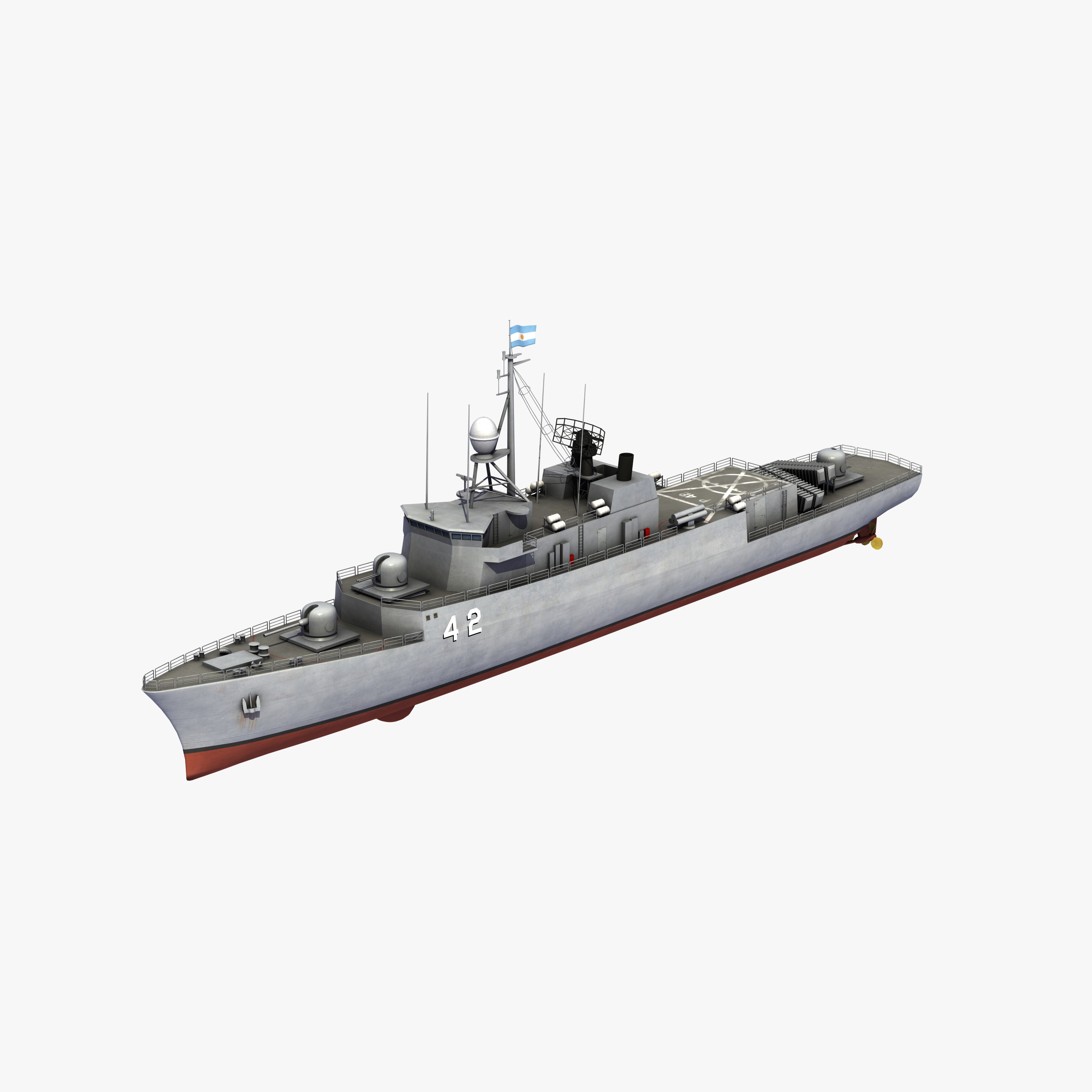 Meko 140 corvette 3D model - TurboSquid 1264622