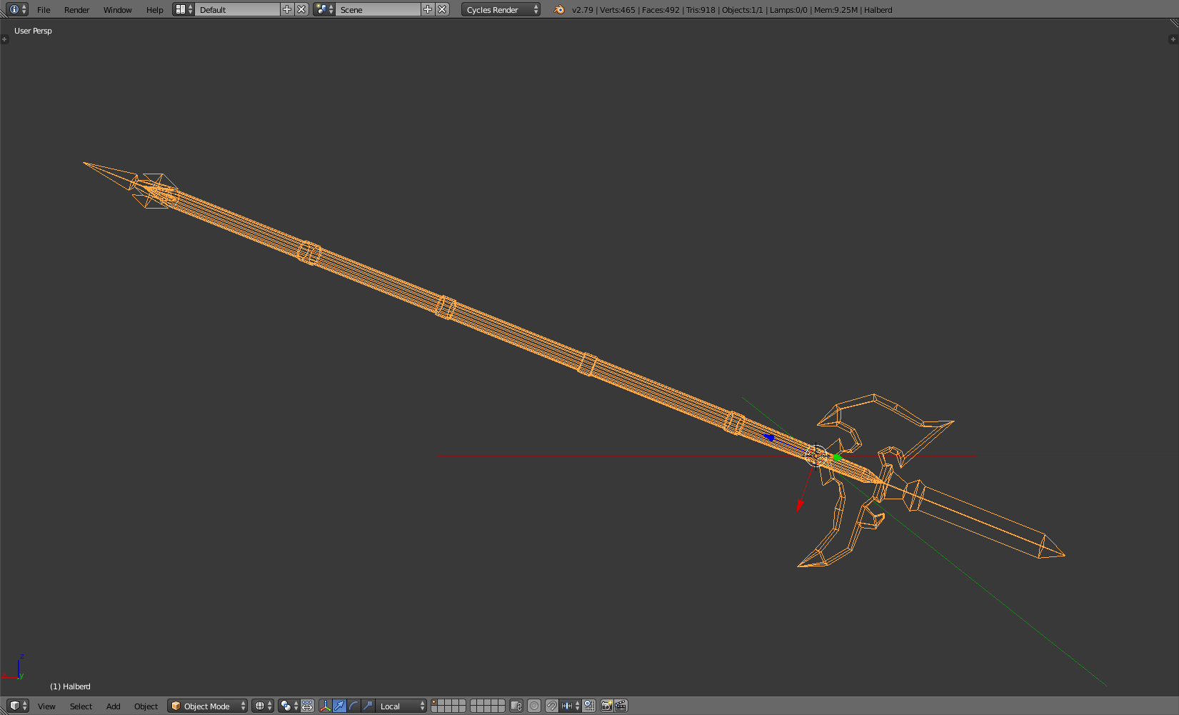 Kit 5 pole weapons 3D model - TurboSquid 1264667
